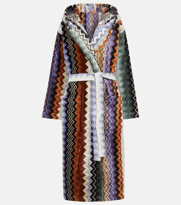 Missoni Giacomo Cotton Bathrobe - Multicoloured