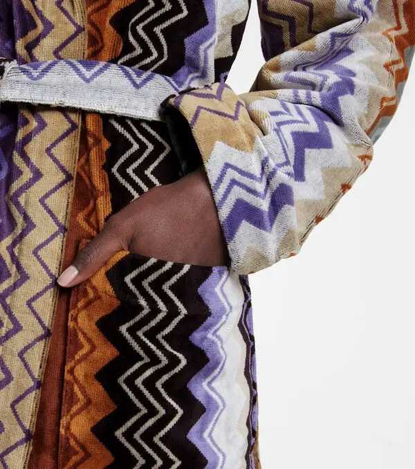 Missoni Giacomo Cotton Bathrobe - Multicoloured