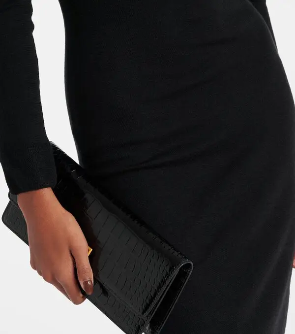 TOM FORD Off-shoulder Cashmere And Silk Minidress