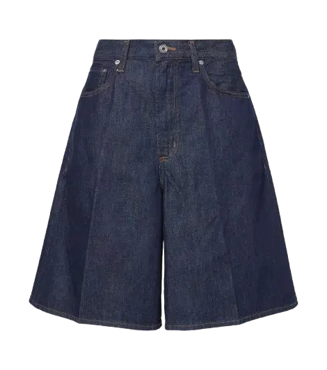 AGOLDE Nolan High-rise Bermuda Denim Shorts