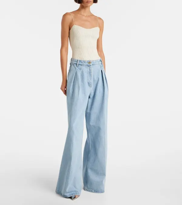 Nina Ricci High-rise Wide-leg Jeans