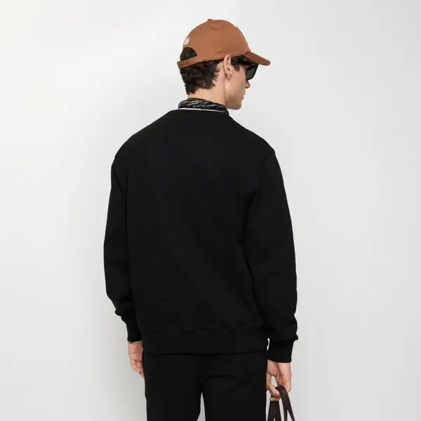 Burberry Logo Cotton Sweatshirt - Black