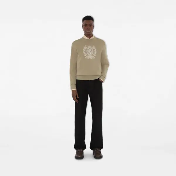 Burberry B Crest Wool Sweater