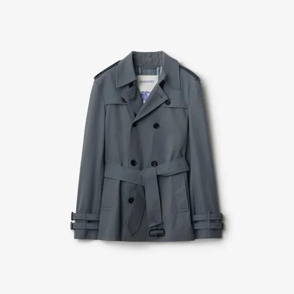 Burberry Short Gabardine Trench Coat
