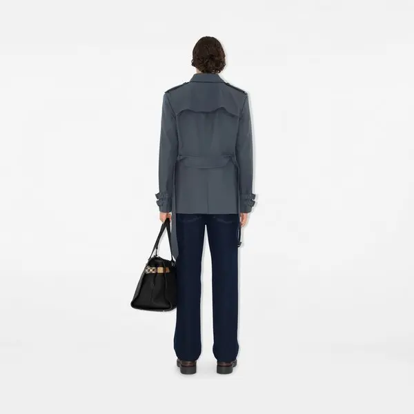 Burberry Short Gabardine Trench Coat