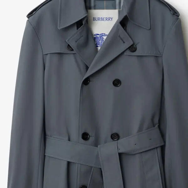 Burberry Short Gabardine Trench Coat