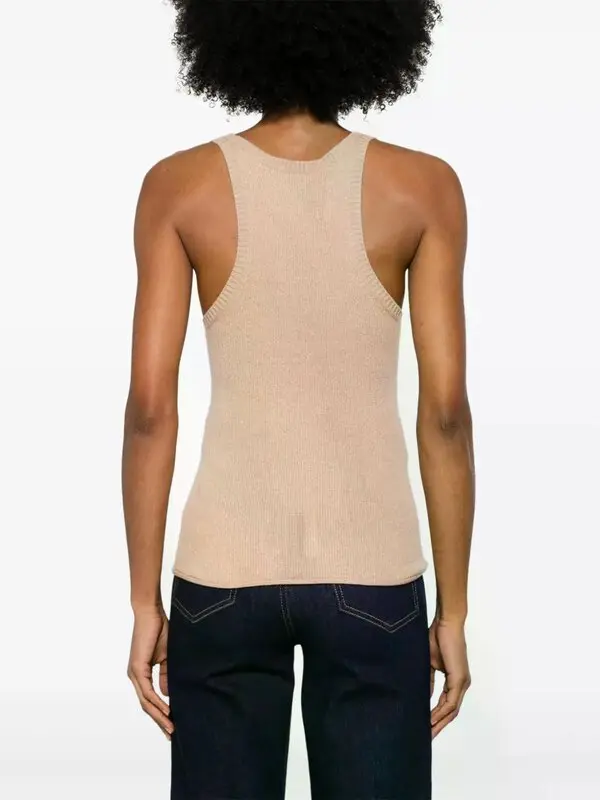 Alanui Ribbed Tank Top - Neutrals