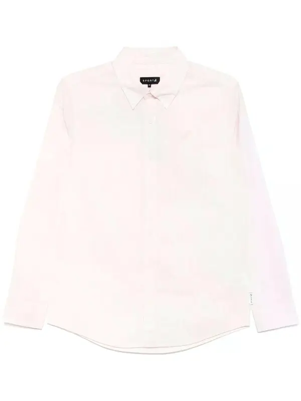 AGNES B. Dinosaur-embroidered Striped Shirt