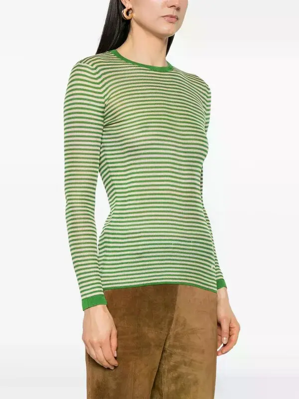 Valentino Garavani Striped Sweater - Green