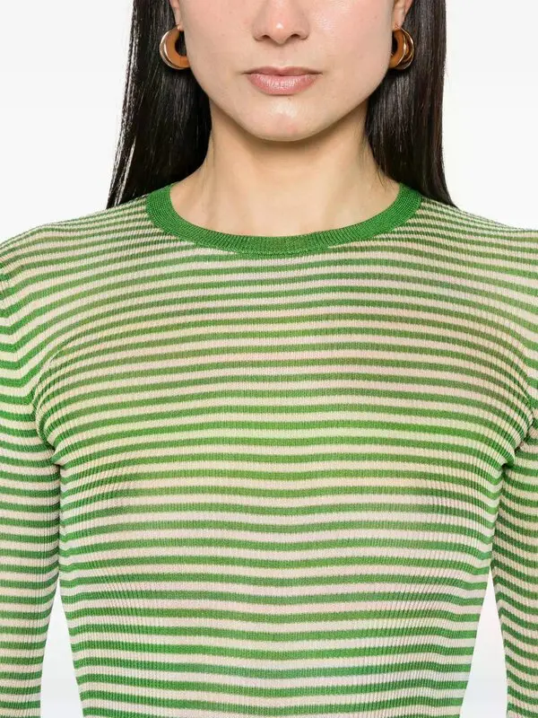 Valentino Garavani Striped Sweater - Green
