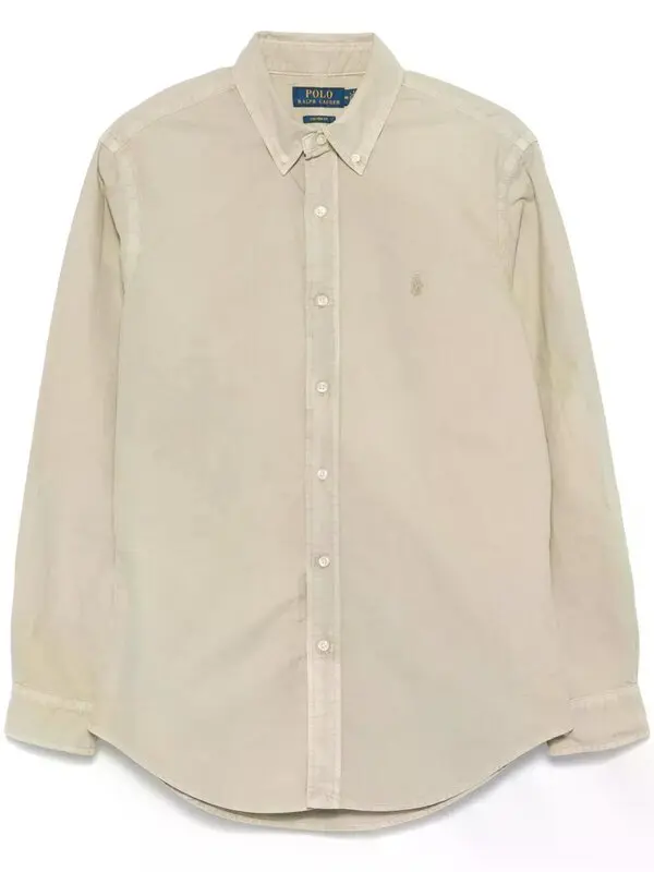 Polo Ralph Lauren Embroidered-logo Shirt - Neutrals