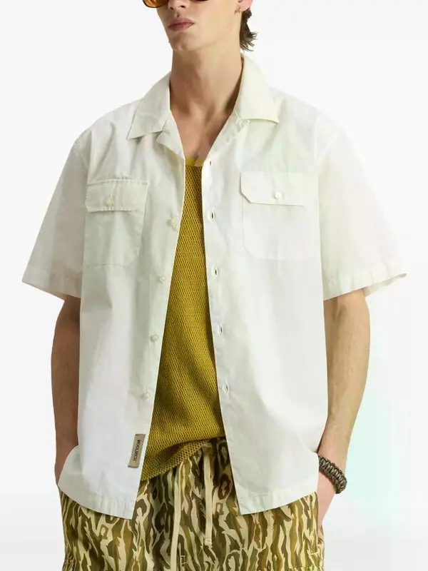 Woolrich Garment-dyed Cotton Shirt - White