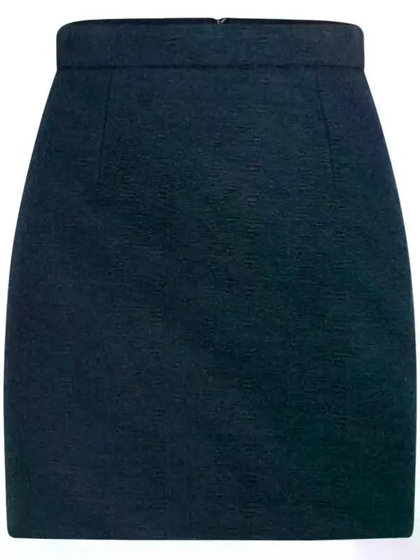PATOU Organic-cotton Tweed Mini Skirt - Blue