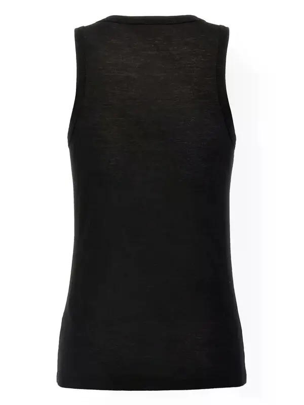 JIL SANDER Scoop-neck Tank Top - Black