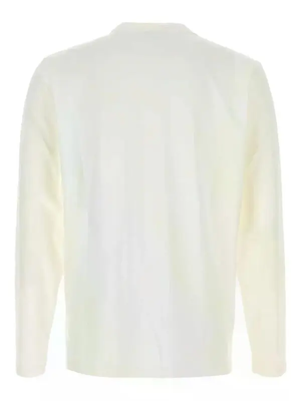 AUTRY Embroidered-logo Longsleeved T-shirt - White