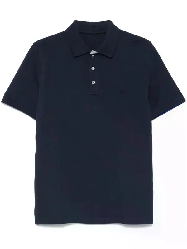 FAY Piqué Polo Shirt - Blue