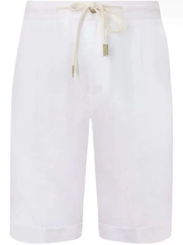 GRAN SASSO Linen Shorts - White