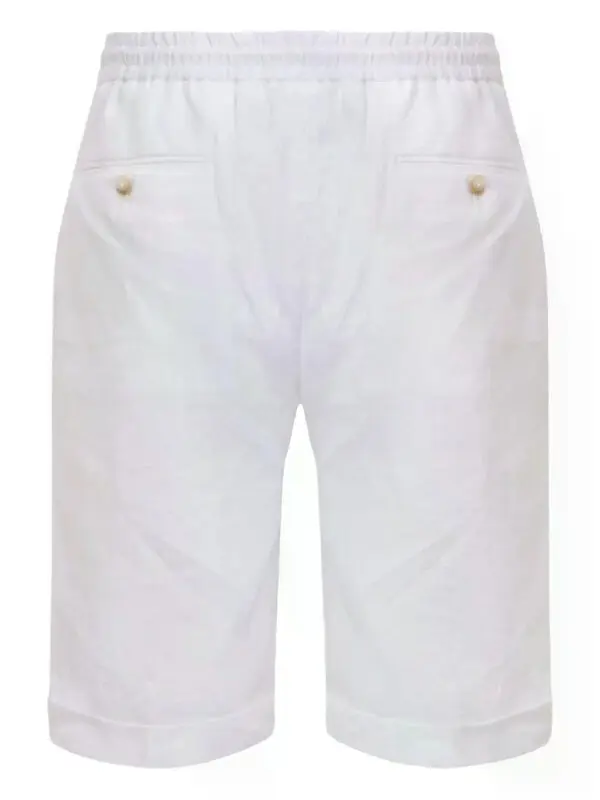 GRAN SASSO Linen Shorts - White