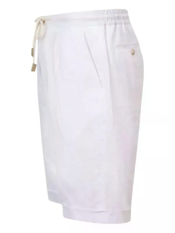 GRAN SASSO Linen Shorts - White