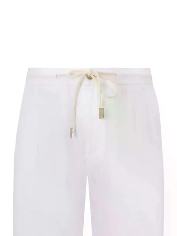 GRAN SASSO Linen Shorts - White