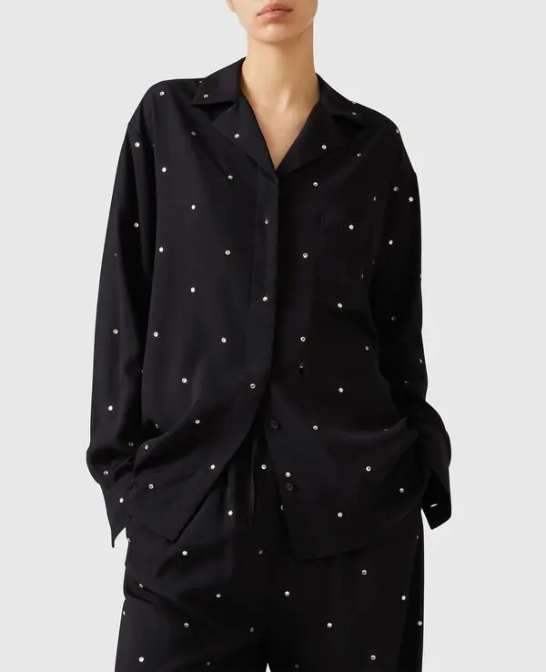 Stella McCartney Crystal Oversized Shirt