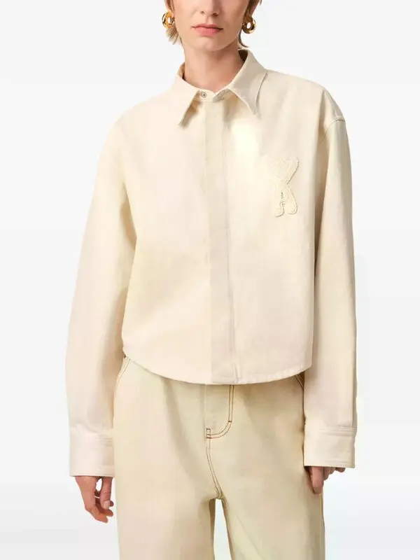Ami Paris De Coeur Shirt - Neutrals | Editorialist