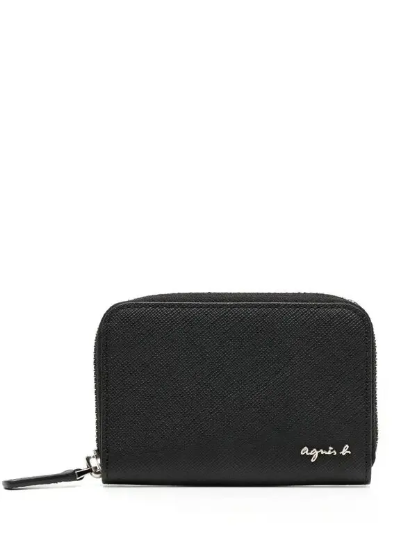 AGNÈS B. Leather Coin Case - Black