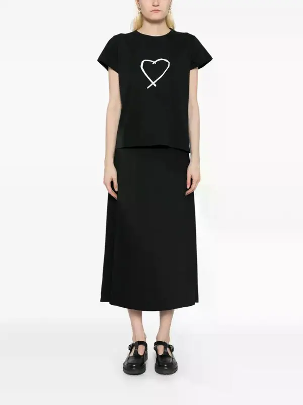 AGNES B. Graphic-print T-shirt - Black