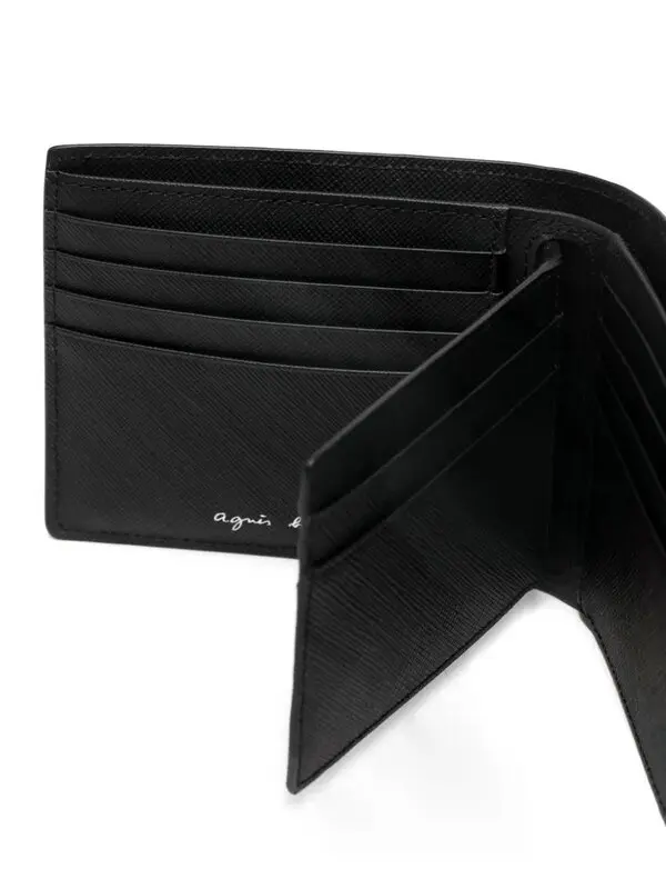 AGNES B. Leather Wallet - Black
