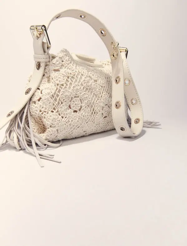 Maje Mini M Crochet Bag