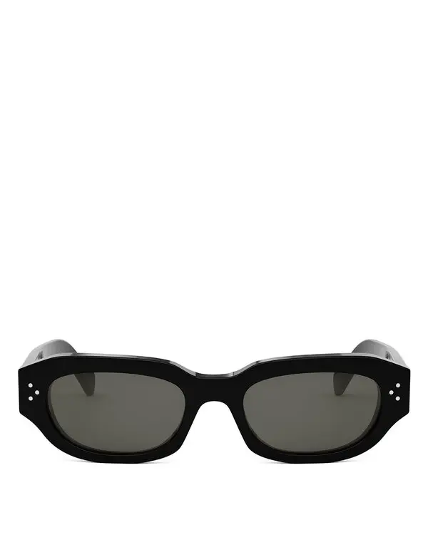 Celine 3 Dots Geometric Sunglasses, 54mm - Black/smoke