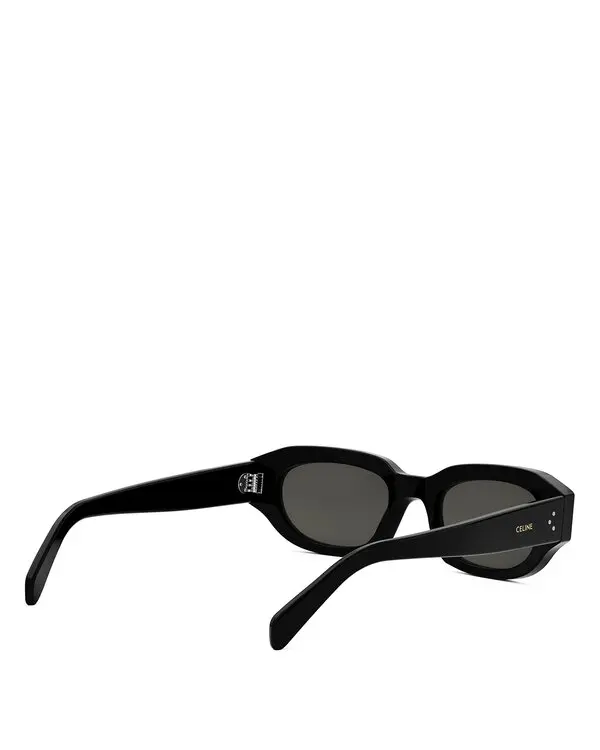 Celine 3 Dots Geometric Sunglasses, 54mm - Black/smoke