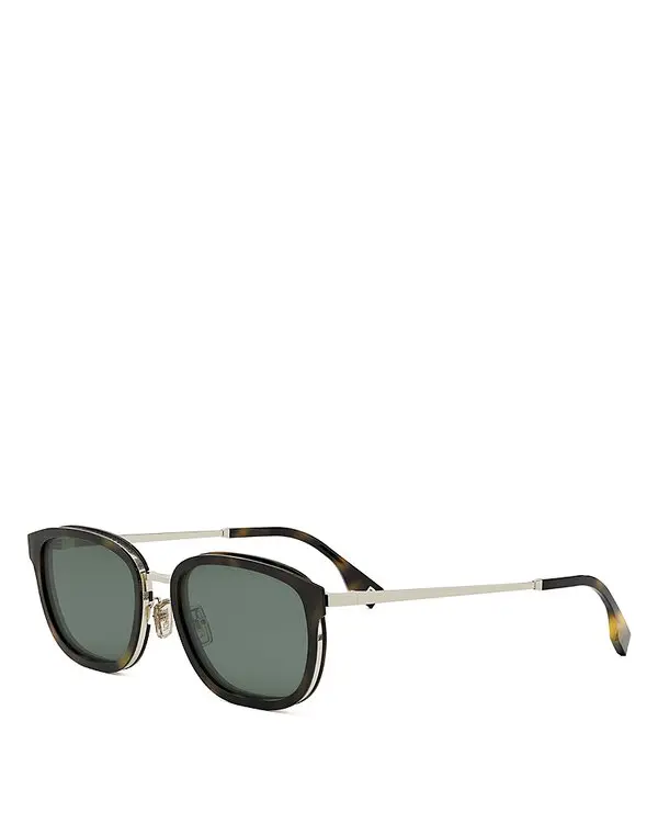 Fendi Travel Oval Metal Sunglasses - Havana/rovieux
