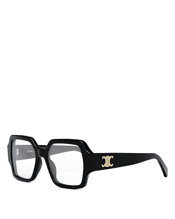 Celine Square Eyeglasses, 52mm - Black