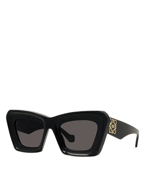 Loewe Anagram Cat Eye Sunglasses, 52mm - Black