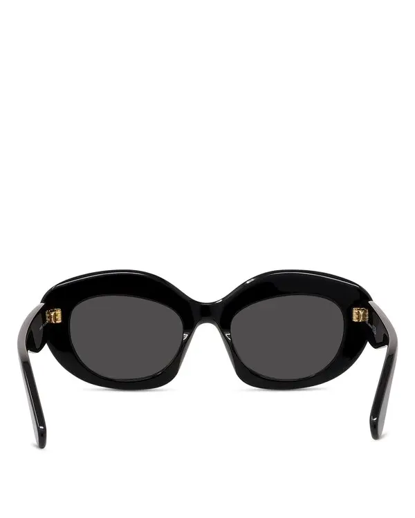 Loewe Curvy Cat Eye Sunglasses - Black/smoke