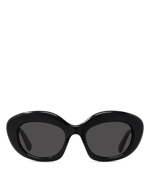 Loewe Curvy Cat Eye Sunglasses - Black/smoke