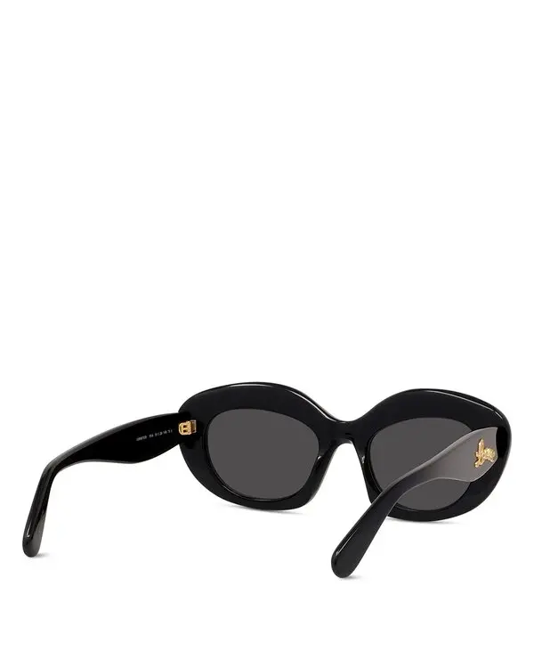 Loewe Curvy Cat Eye Sunglasses - Black/smoke