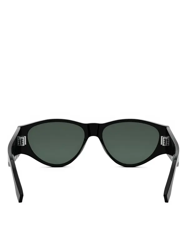 Fendi Ff Squared Oval Sunglasses