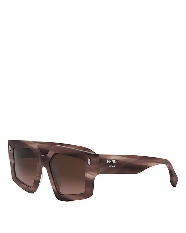 Fendi Roma Square Sunglasses - Pink/brown