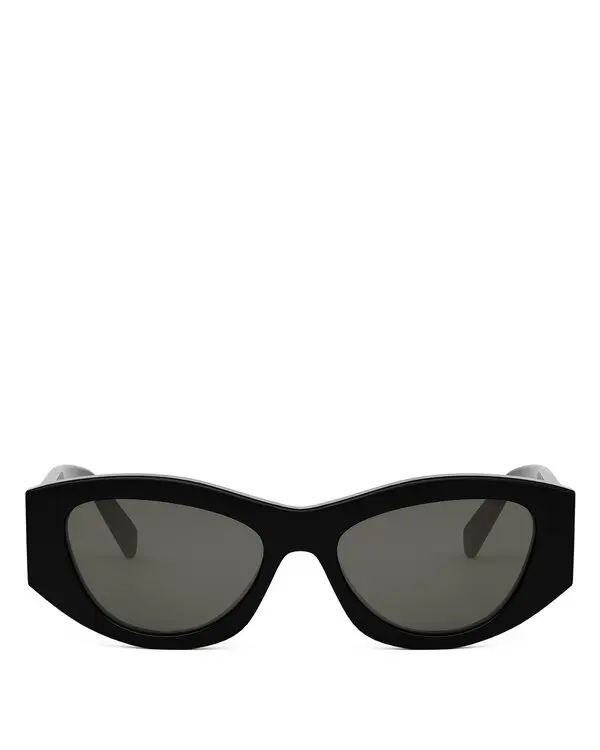 Celine Triomphe Geometric Sunglasses - Black/smoke