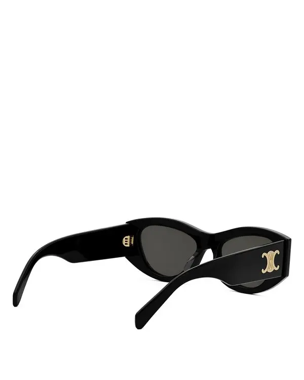 Celine Triomphe Geometric Sunglasses - Black/smoke