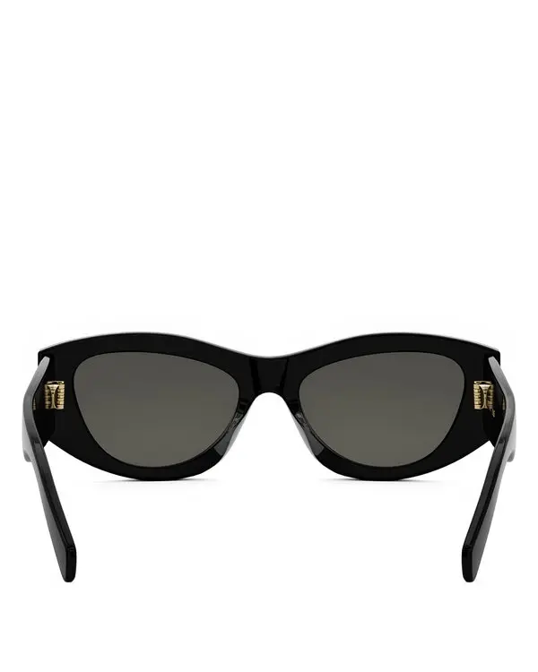 Celine Triomphe Geometric Sunglasses - Black/smoke