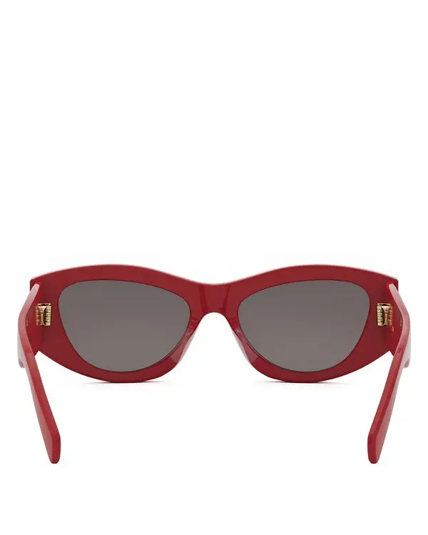 Celine Triomphe Geometric Sunglasses - Red/smoke