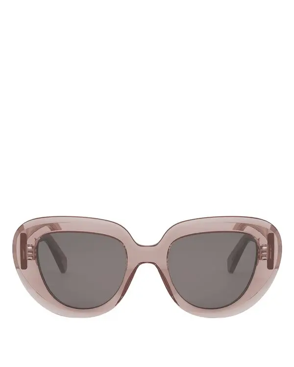 Celine 3 Dots Butterfly 51mm Sunglasses - Pink/smoke