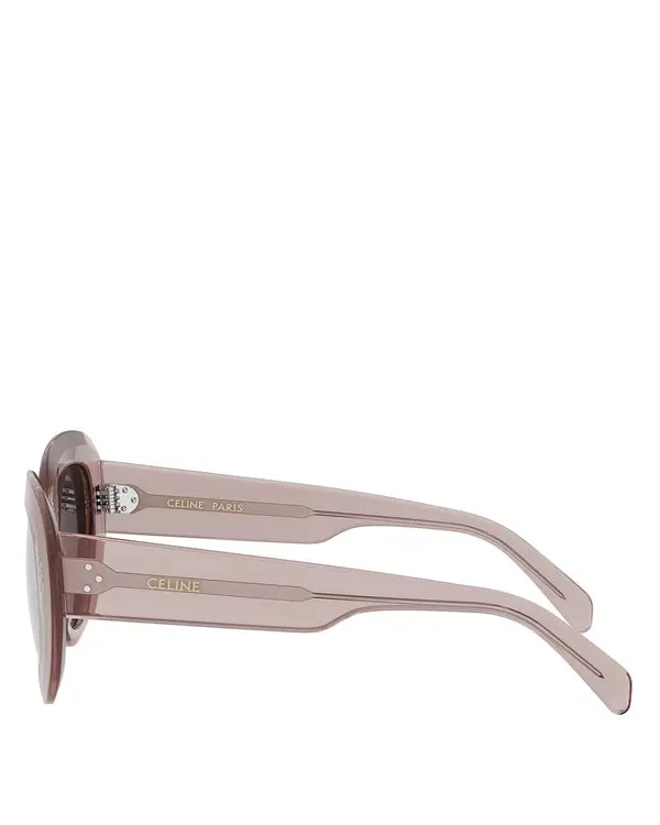 Celine 3 Dots Butterfly 51mm Sunglasses - Pink/smoke