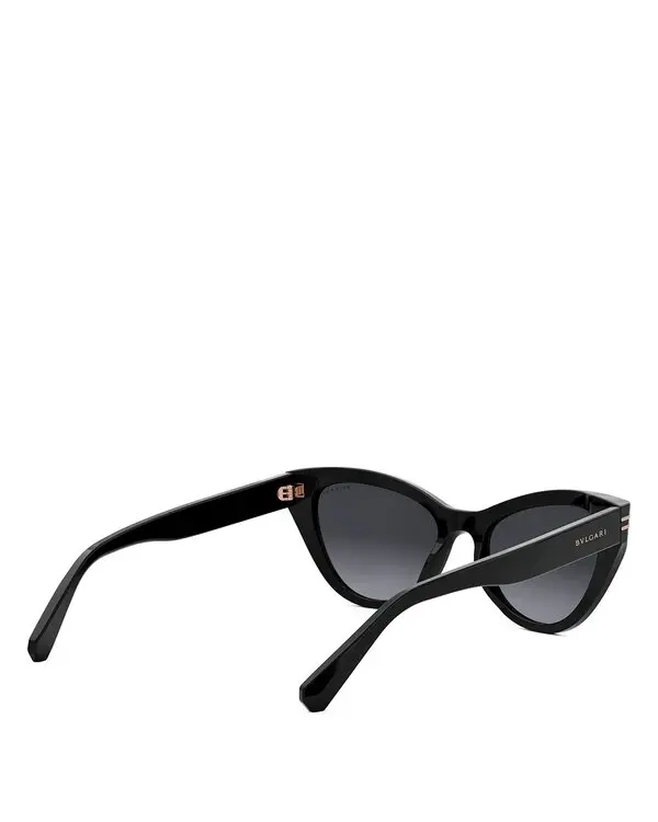 BVLGARI B.zero1 Cat Eye Sunglasses - Black/smoke Grad
