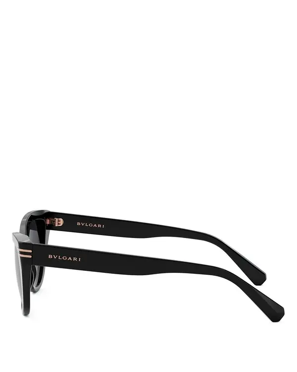 BVLGARI B.zero1 Cat Eye Sunglasses - Black/smoke Grad