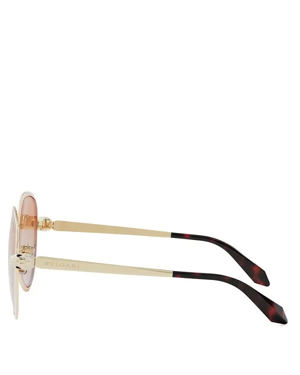 BVLGARI Serpenti Forever Pilot Sunglasses, 59mm