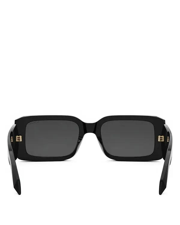 BVLGARI Serpenti Forever Rectangular Sunglasses - Black/smoke